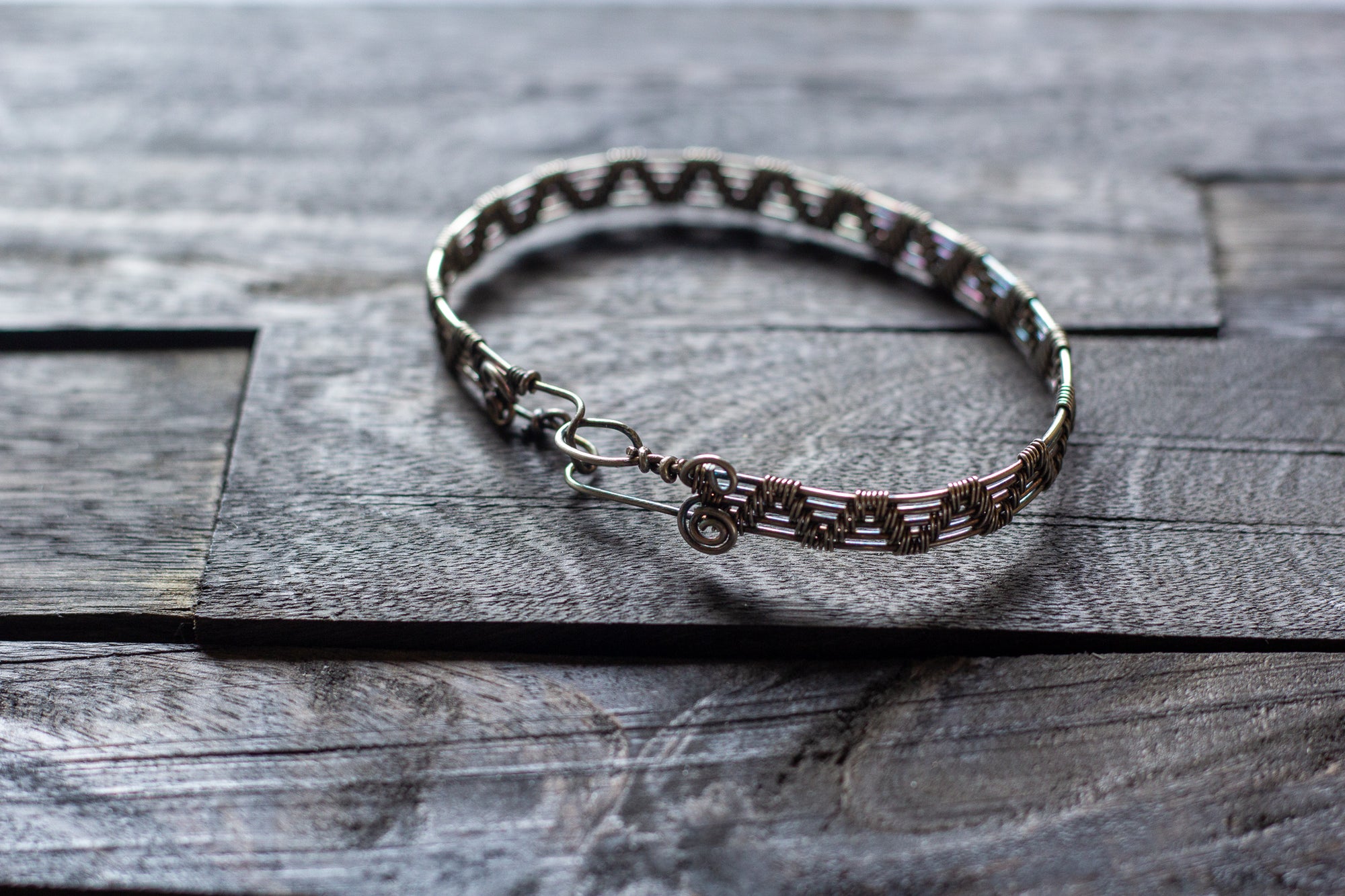 Sterling Silver Pyramid Weave Bracelet – Nymph Glass Jewelry